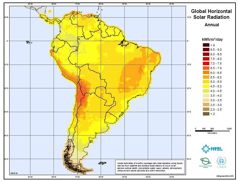 mapa de radiação solar | Render Blog