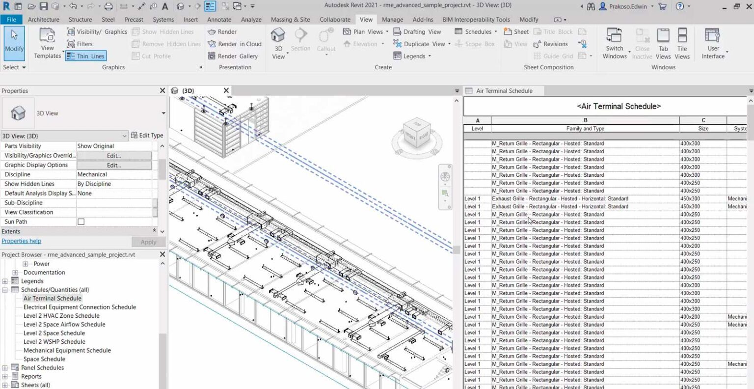 Revit MEP modelagem/fabricação de dutos | Render Blog