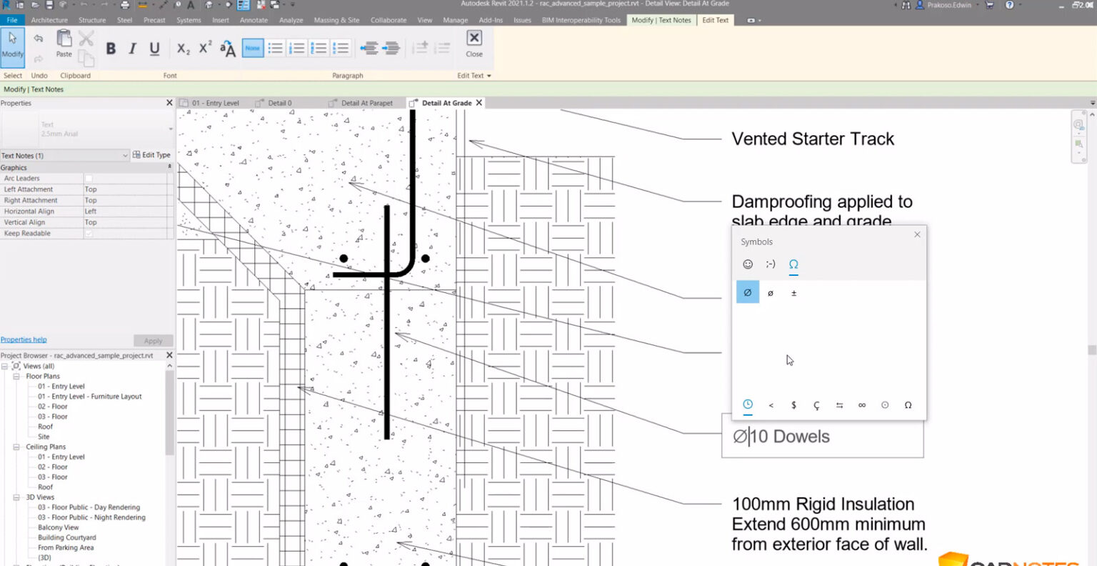 Fontes artísticas em anotações do Revit | Render Blog