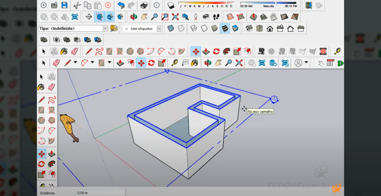 corte-secao-sketchup | Render Blog